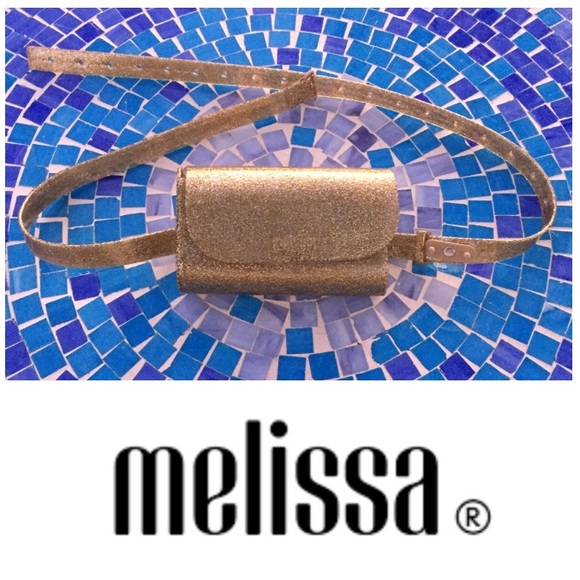 Mel by Melissa | Bags | Rare Melissa Cute Womens Glitter Jelly Belt Bag ...